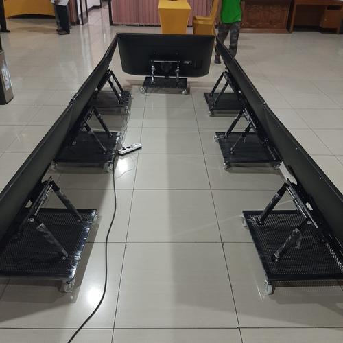 Promo stand tv panggung mimbar tv 32 - 55 inch standing tv universal ...