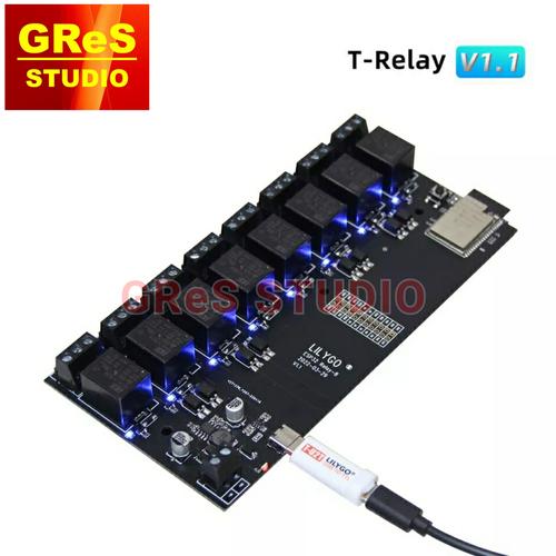 Jual T-Relay ESP32 5V Relay Module 8 Channel with Optocoupler Isolation ...