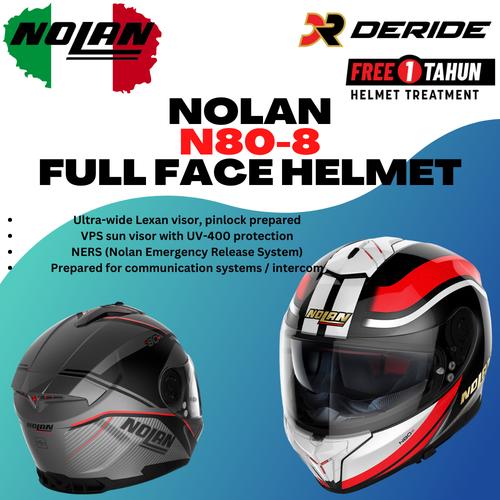 Jual NOLAN N80-8 N-COM HELM FULL FACE SNI HELM NOLAN N808 DOUBLE VISOR ...