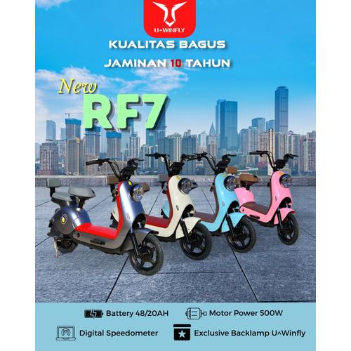 Jual Sepeda Listrik Uwinfly RF7 Redfish 7 Moped Electric Bike 500 Watt ...