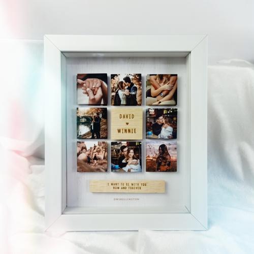 Jual Bingkai Foto Grafir Ucapan 9 MOMENTS Laser 1 WOOD Kado Pacar ...