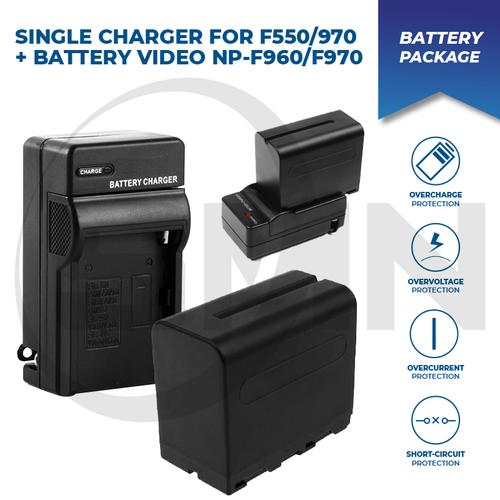 Jual PAKET SINGLE BATTERY CHARGER PLUS BATTERY NP-F960 / 970 - Jakarta ...