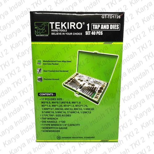 Jual TAP AND DIE SET 40 PCS TEKIRO ALAT SENAI DAN TAP BAUT SET SNAI ...