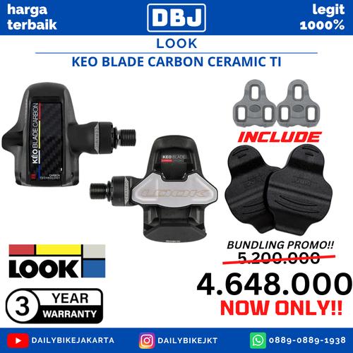 Promo PEDAL CLEAT LOOK KEO BLADE CARBON CERAMIC Ti ORIGINAL 1000% ...