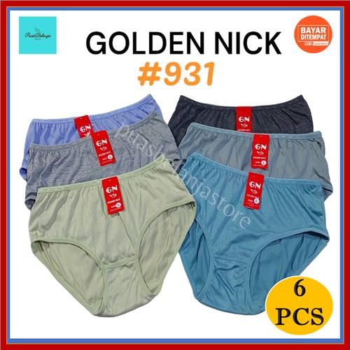 Jual 6PCS Celana Dalam Golden Nick 931 CD Wanita JUMBO Golden Nick Pastel - XXL - Jakarta Barat ...