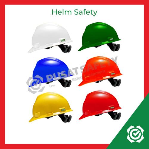 Jual Helm Proyek Kerja Safety MSA V-Gard Original with Fas-Trac - Putih ...