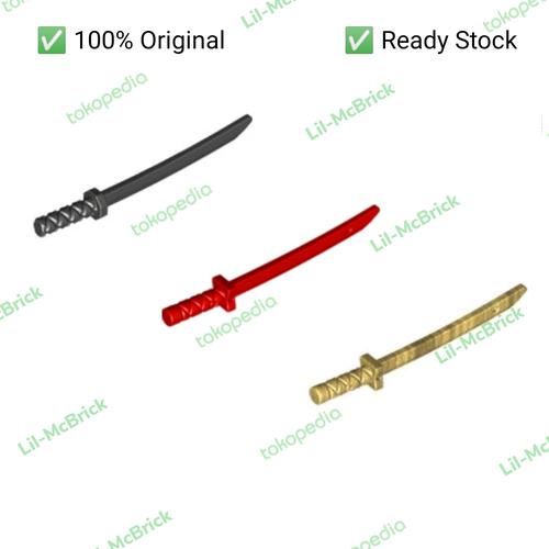 Jual Lego Minifigure, Weapon Sword, Shamsir Katana - Flat Silver ...