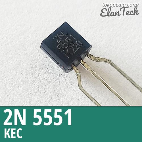 Jual 2N5551 KEC Original 2N 5551 Bipolar NPN BJT Transistor ElanTech ...