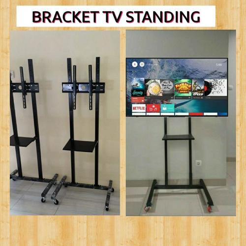 Promo bracket tv standing ada roda 24 32 40 42 43 50 55 65 inch ...