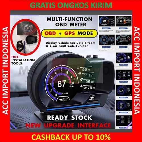 Jual Layar Spedometer Car Layar Display HD OBD GPS Smart Gauge Multi Mobil - Jakarta Pusat - ACC ...
