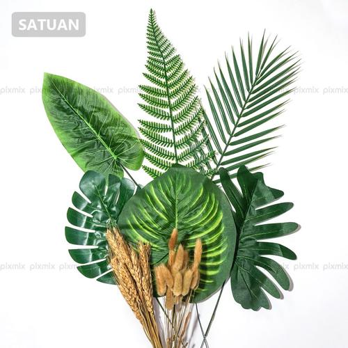 Jual Props Fotografi - Tropical Leaf | Daun Palsu Artificial - Palem ...
