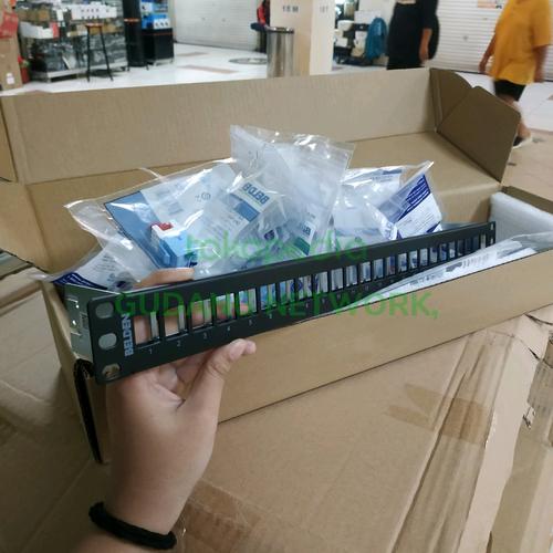 Jual Belden patch panel 24 port cat6 Modular Biru - Jakarta Pusat ...