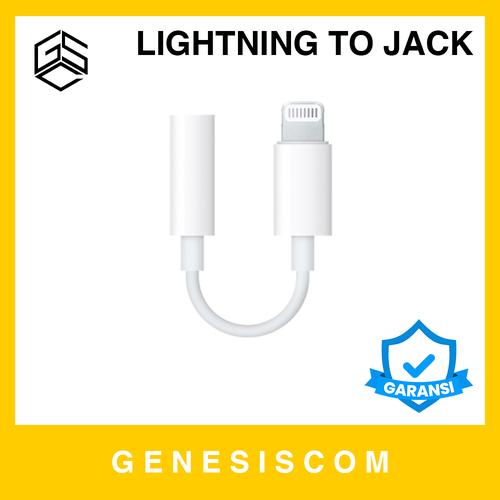 Jual Converter APPLE iPhone Lightning to 3.5mm Audio Jack Dongle ORI ...