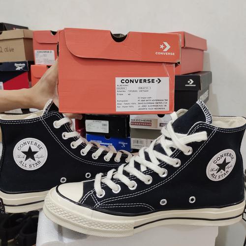 Jual CONVERSE CHUCK 70 HI Original (PT MAP) type Black Ukuran 40 ...