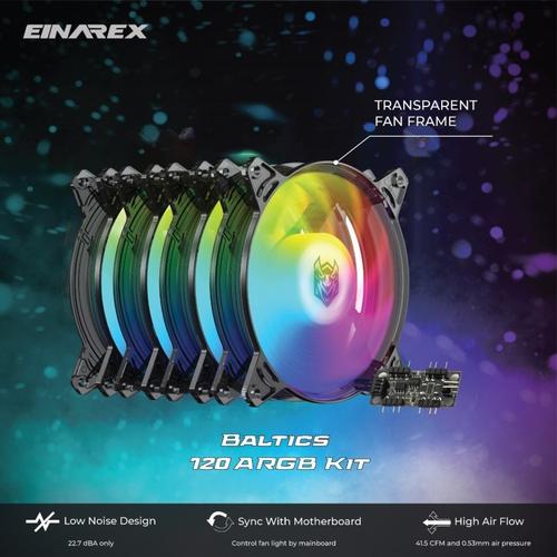 Jual EINAREX BALTIC ARGB 120 Single Pack I KIT - 120mm ARGB 5v Fan Casing - Jakarta Pusat - Duta ...