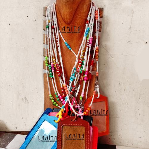 Jual Kalung ID Card Lanyard Etnik Manik. Name Tag Tali Tanda Karyawan ...