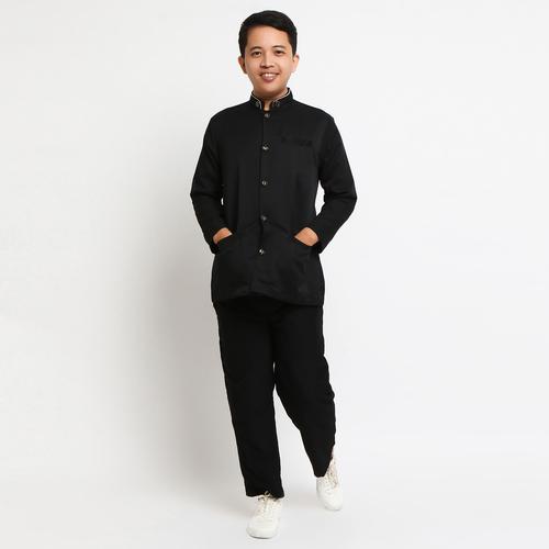 Jual Baju Koko Jasko Jas Koko Polos Hitam Lengan Panjang Anak Muslim ...
