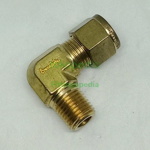 Jual Fitting Male Elbow Connector OD 3/8" X 1/4" Npt Brass Swagelok - Jakarta Barat ...
