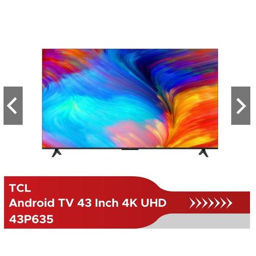 Jual LED TV 43 Inch TCL Android TV 4K UHD 43P635 ANDROID 11 - PLUS ...