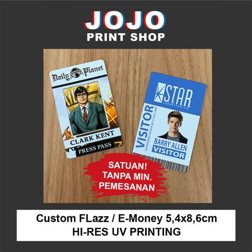 Jual CUSTOM ID Card Kartu Akses Bahan PVC UV Print SATUAN LANGSUNG JADI ...