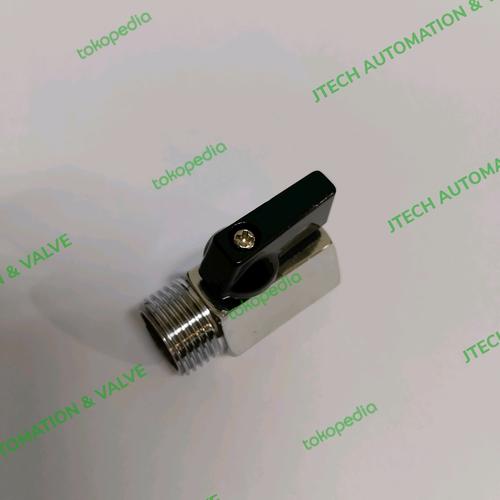 Jual Ball Valve mini drat male X Female 1/4" inch - Jakarta Barat ...