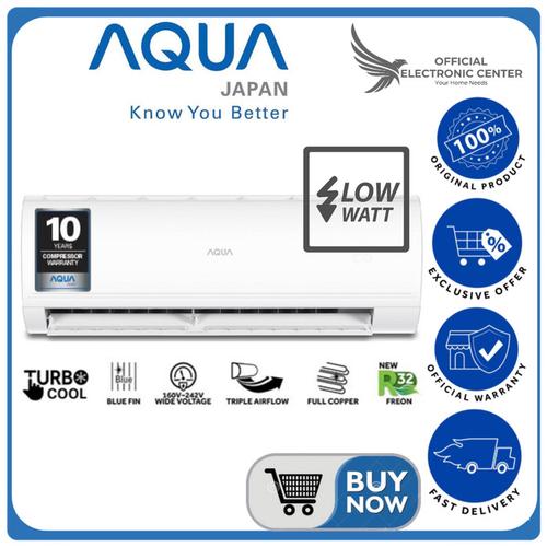 Jual AQUA AC 1 PK AQA-KCR09AHP/ANP/AHQ/FQDL SUPER LOW WATT SUPER TURBO ...