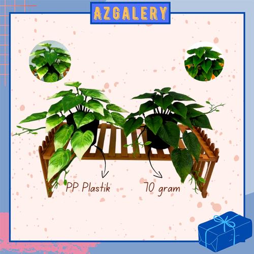 Jual Az Tanaman Hias Pot Bunga Daun Rambat Ornamen Artificial Heartleaf ...