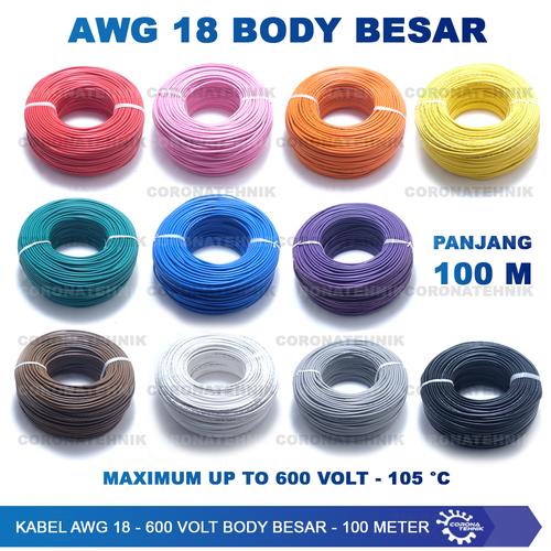 Jual Kabel AWG 18 - 600 Volt Body Besar - 100 Meter - Putih - Jakarta Barat - Corona Tehnik ...