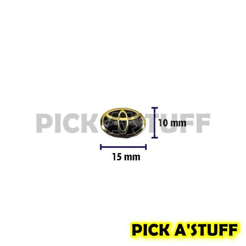 Jual Emblem Kunci Sticker Aluminium Logo Oval Lonjong 15mm Kunci Toyota ...