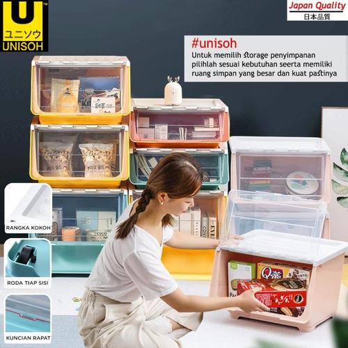 Promo UNISOH Container Storage Box Kotak Penyimpanan Serbaguna Rak ...