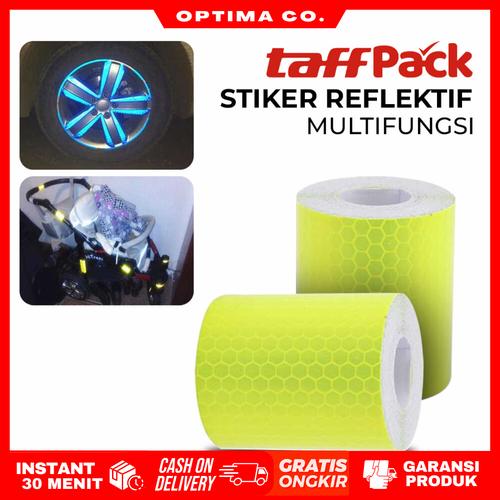 Jual Sticker Reflektif Multifungsi Warning Strip Tape TaffPACK Stiker ...