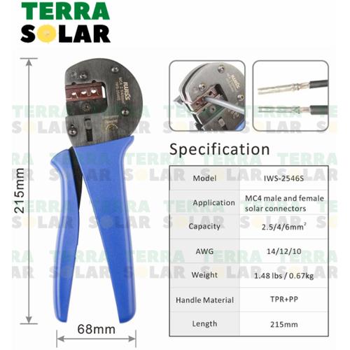 Jual IWISS Tang Crimping kabel MC4 Solar PV Connector "NEW HEAVY DUTY ...