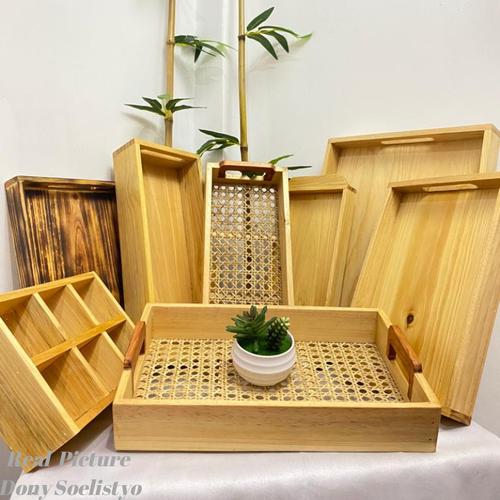 Jual Nampan / Baki / Tray Kayu Pinus /Jati Belanda Aesthatic Banyak ...