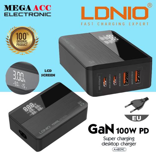 Jual Desktop Charger 100W LDNIO A4809C Super Fast Charging 4 USB TURBO ...