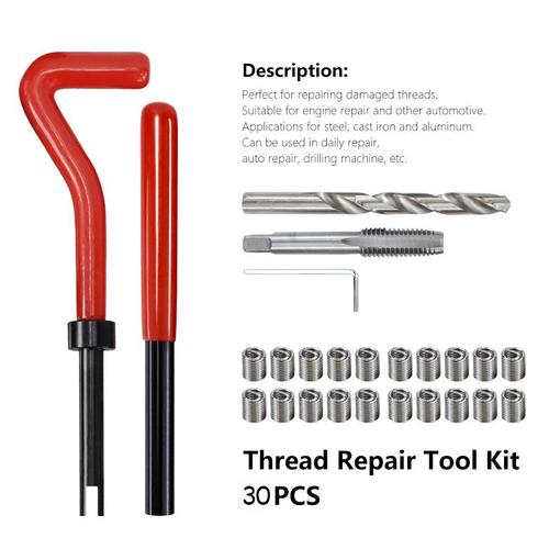 Jual 30pcs Metric Thread Repair Kit M6 M8 Recoil Helicoil Car Pro Coil ...