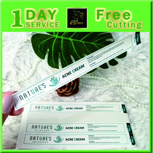 Promo Stiker Label Skincare Pot Cream Stiker Kecantikan Free Design - 1 ...