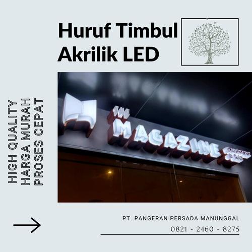 Jual Huruf Timbul Acrylic LED Signage Akrilik Timbul LED Exterior ...
