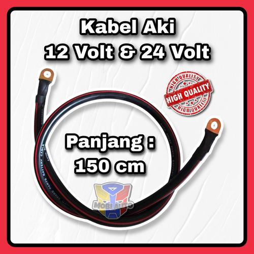 Jual Kabel Aki 150cm / Kabel Accu 1,5 Mtr 12 Volt & 24 Volt Panjang 150 cm - Jakarta Barat ...