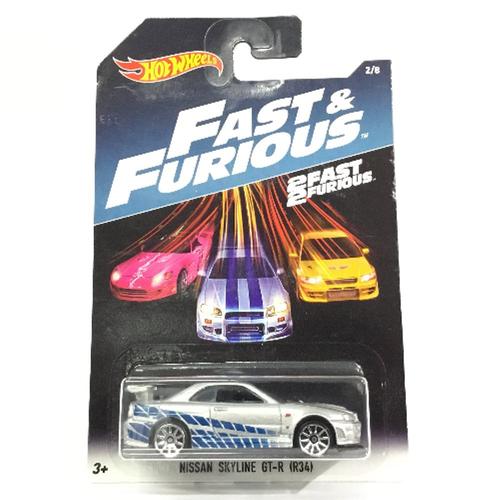 Jual Hot Wheels Premium Nissan Skyline GT-R BNR34 Fast & Furious R34 ...