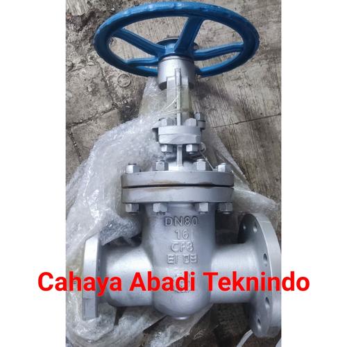 Jual Gate valve SS304 PN16 ukuran 3"inch / Gate valve stainless PN16 ...