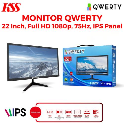 Jual Monitor LED HDMI Qwerty 22 Inch DISPLAY IPS 75Hz - Jakarta Pusat ...