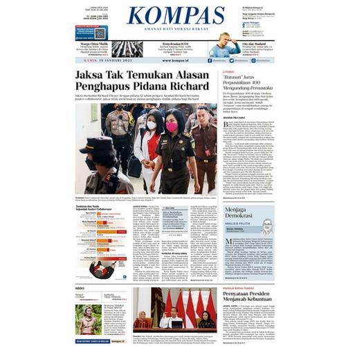 Jual Koran KOMPAS Terbaru 2023 - Kota Depok - Hoedies_Corner | Tokopedia