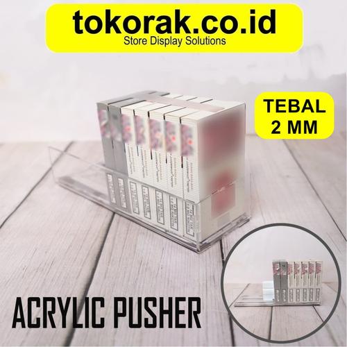 Jual RAK ROKOK ACRYLIC PUSHER OTOMATIS TOKO MINIMARKET SUPERMARKET ...
