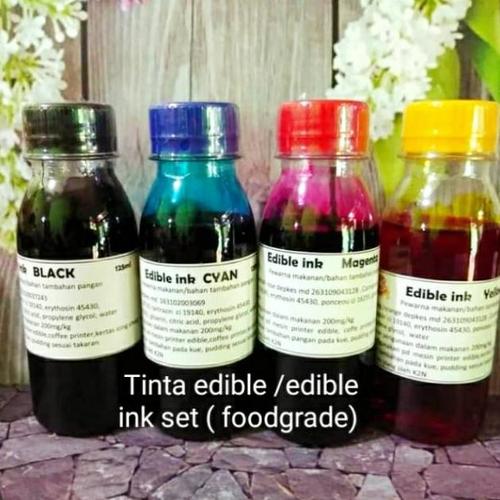 Jual Tinta edible set 4 warna @100ml - CMYK, 100ml - Kota Medan - Heritage_id | Tokopedia