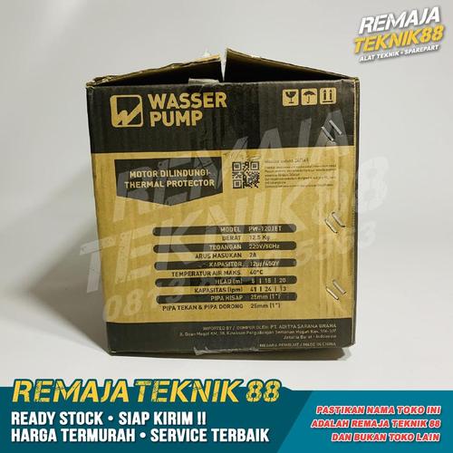 Jual POMPA AIR LISTRIK / SEMI-JET PUMP / WASSER PW-120JET - UNIT SAJA ...