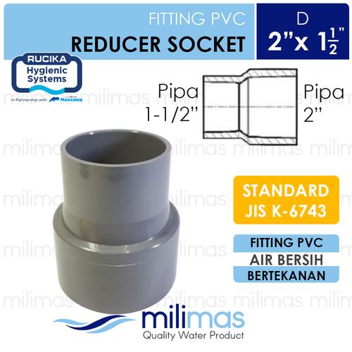 Jual RUCIKA - Reducer Socket D 2" x 1-1/2"-Verlup Sok Increaser Fitting ...