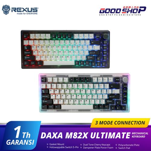 Jual Rexus Keyboard Gaming Mekanikal DAXA M82X Ultimate - Hitam, KAILH ...