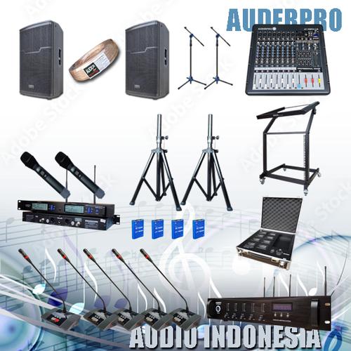 Jual PAKET MIC RAPAT CONFERENCE WIRELESS AUDERPRO AP-9000R R8 - Kota ...