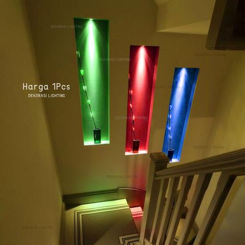 Jual Downlight mini hijau merah biru putih 1.5w sorot atur arah cahaya ...