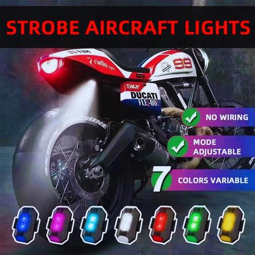 Promo Lampu Strobo Led Motor Mobil Drone / Lampu Strobo Mini 7 Warna ...